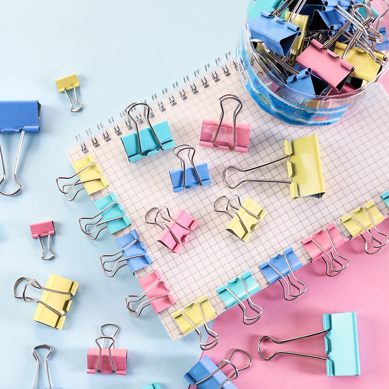 1 Box Clips Binder Clip Paper Clips Office Equipment School Stationery ...