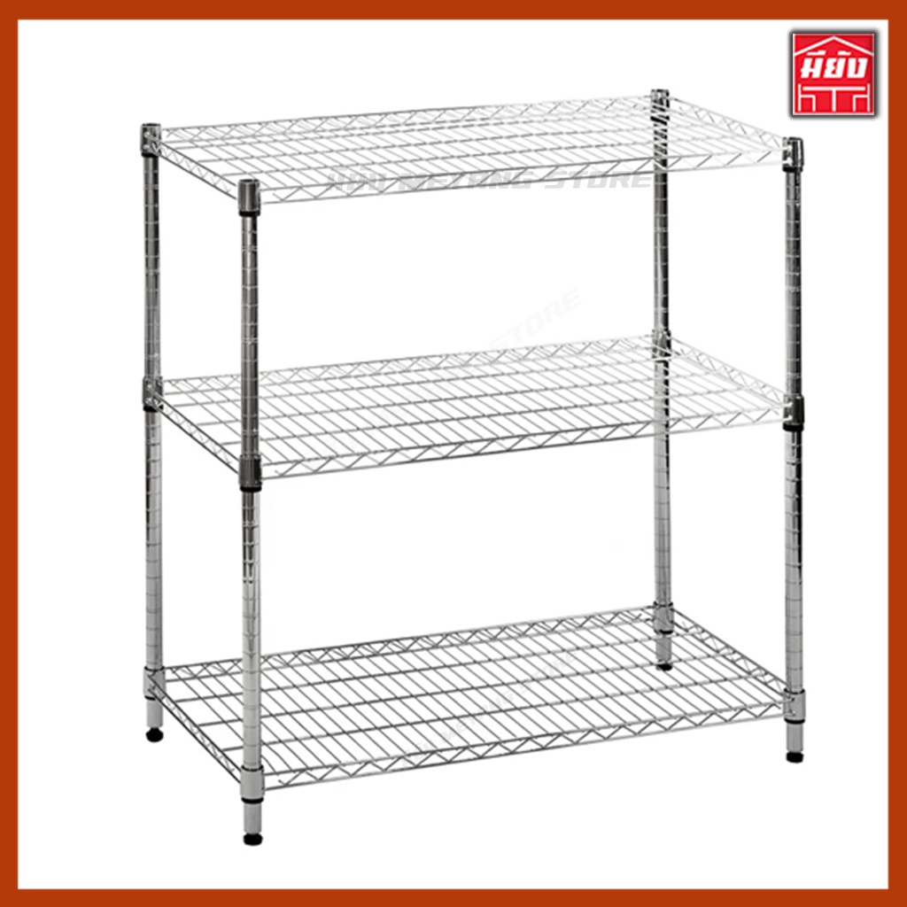 3 Tier Multi-Purpose Steel Grating Shelves Store Bulk Storage | Shopee ...