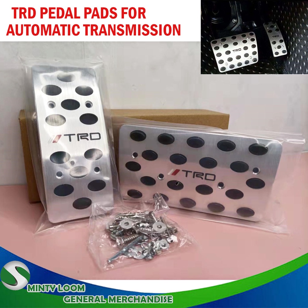 Trd Pedal Pad Automatic Transmission Silver | Shopee Philippines