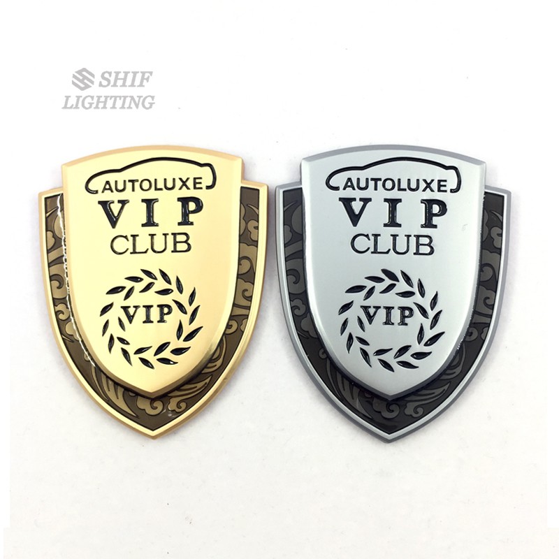 1 X Metal AUTOLUXE VIP CLUB Owners Logo Auto Side Rear Emblem Sticker ...