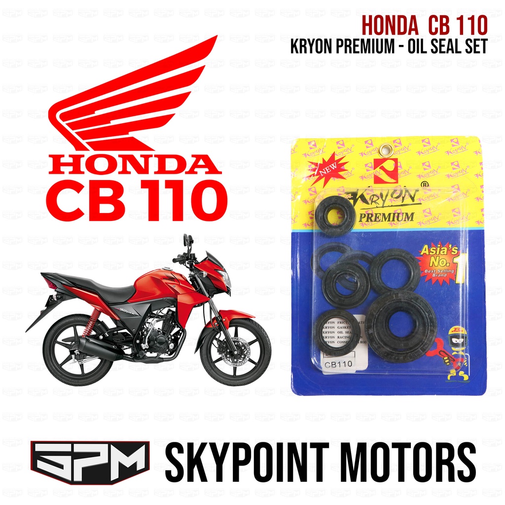 OIL SEAL SET FOR HONDA CB110 KRYON (9130-115) | Shopee Philippines
