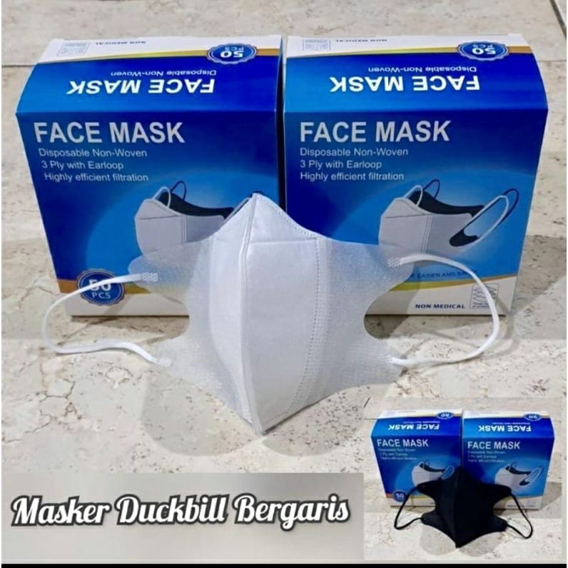 3ply/4ply duckbill Mask Contents 50pcs duckbill Mask | Shopee Philippines
