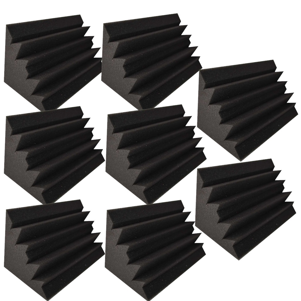 BEIYIN 8/Pack Studio Acoustic Bass Traps Foam 12X7X7" Column Edge Wall ...