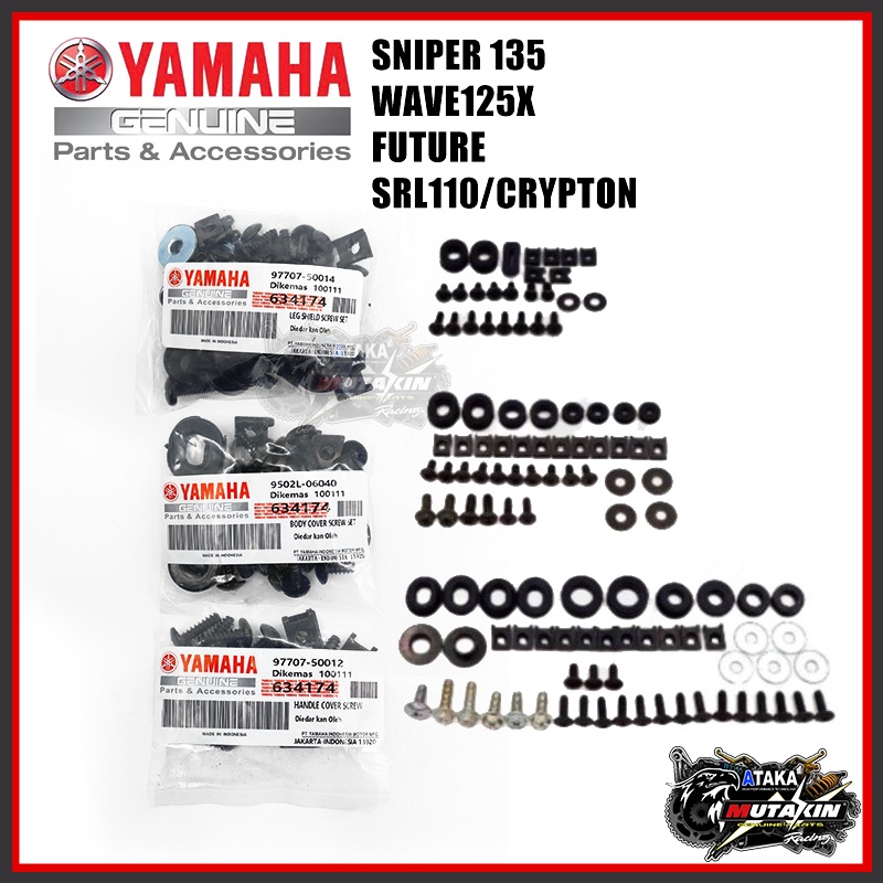 Yamaha Body Cover Screw Set /Body Cover/ For Sniper135 MX135 SRL110 ...