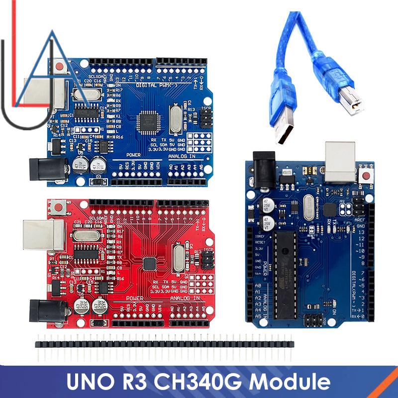 UNO R3 Development Board ATmega328P CH340 CH340G For Arduino UNO R3 With Straight Pin Header ...