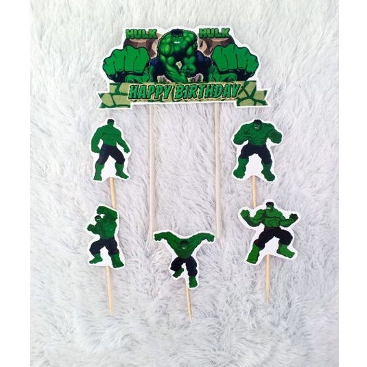 Cake topper/topper banner/topper HULK/topper HULK/cake topper | Shopee ...