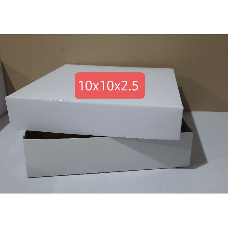 Fpt Boxes Pastry Box or Cake Box Size 10x10x2 top and bottom (pack by ...