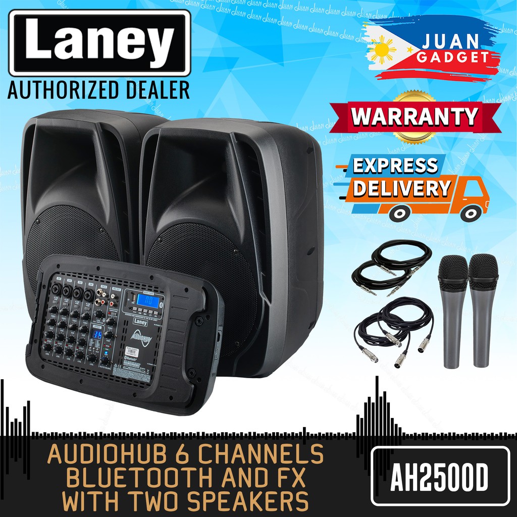 Laney AudioHub Series AH2500D Portable PA System 6 Channels Bluetooth ...