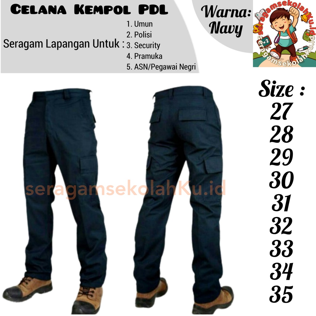 Pdl Kempol Pants Security Field Uniform, Hizbul Wathan, Scout, Police ...