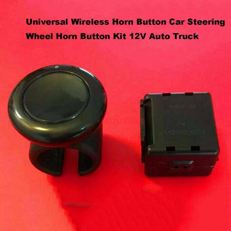 Universal Wireless Horn Button Car Steering Wheel Horn Button Kit 12V ...