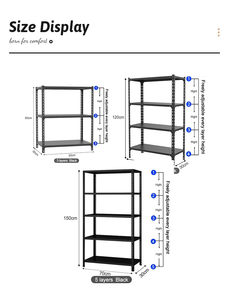 Angle Steel Rack Shelves 3 Layers 4 Layers and 5 Layers Storage rack ...