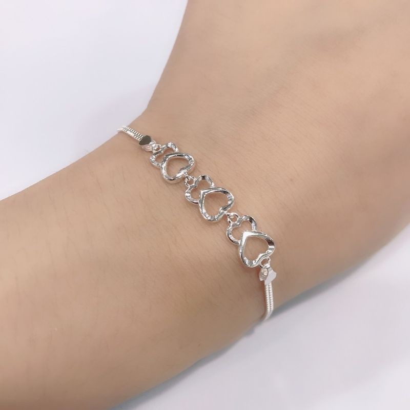 STAR SKY SILVER Genuine 92.5% Silver W091 Bracelet For Ladies SB034 ...