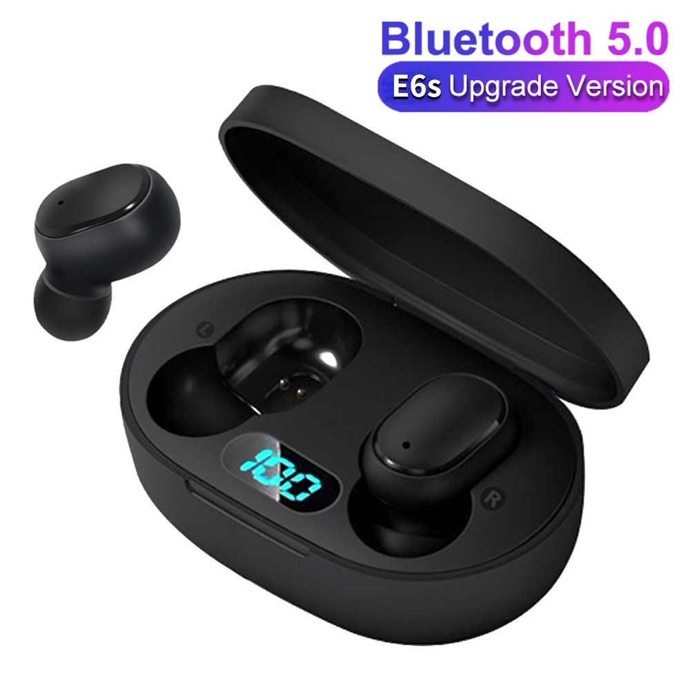 TWS E6S Bluetooth Earphones Noise Cancelling Headsets with Microphone ...