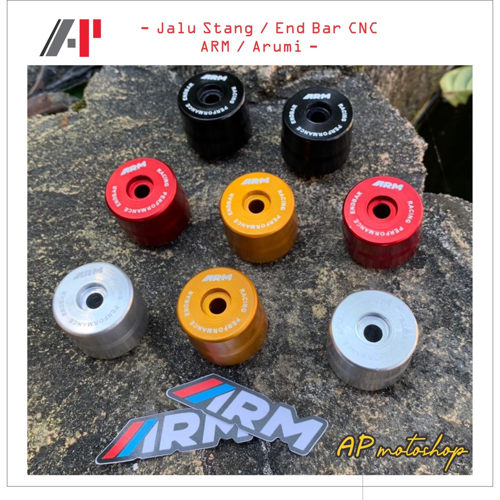 Jalu Stang End Bar CNC Aerox NMAX Vario PCX ADV Beat - ARM | Shopee ...