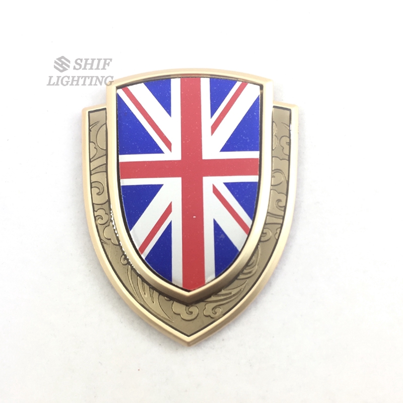 1 x Metal UK England United Kingdom National Flag Logo Car Auto Side ...