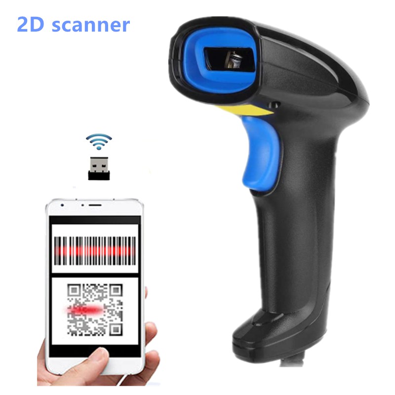 YHD-1100LW 2.4G Wireless USB Barcode Scanner Portable Handheld 2D CCD ...