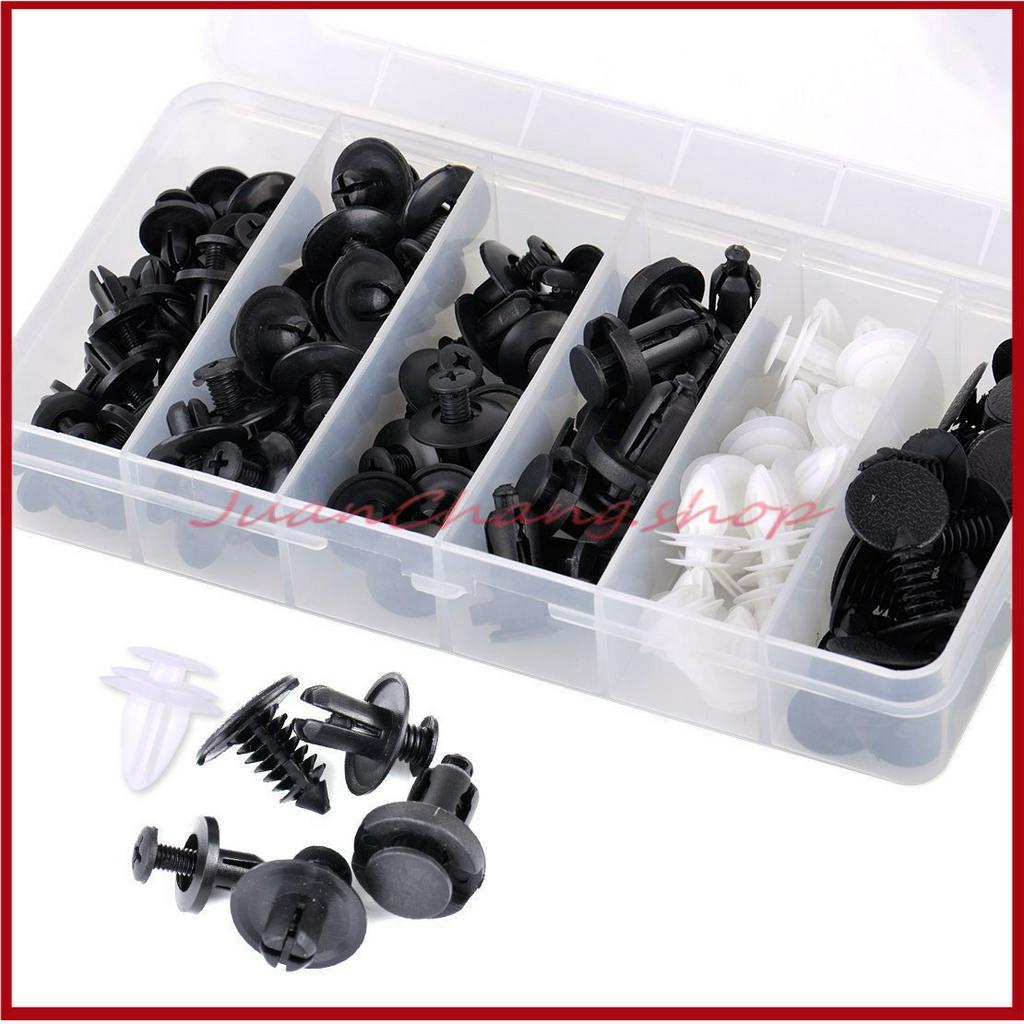 100pcs Auto Car Fastener Clip Car Body Push Retainer Pin Rivet Bumper ...
