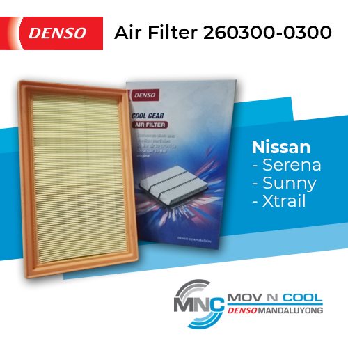 DENSO Air Filter for NISSAN XTRAIL 2000-2007 260300-0300 1pc | Shopee ...