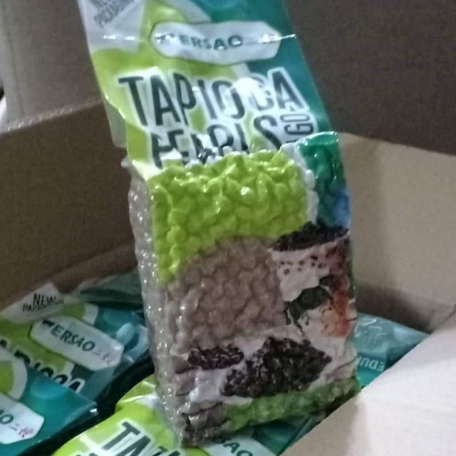 ERSAO Black Tapioca Pearls (Sago) | 1 Box (20kgs) | 20 x 1kg | Regular ...