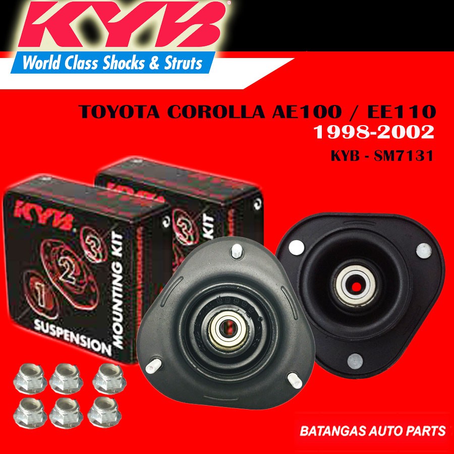 KYB SHOCK MOUNTING FRONT SET SM7131 for TOYOTA COROLLA AE100 / EE110 ...