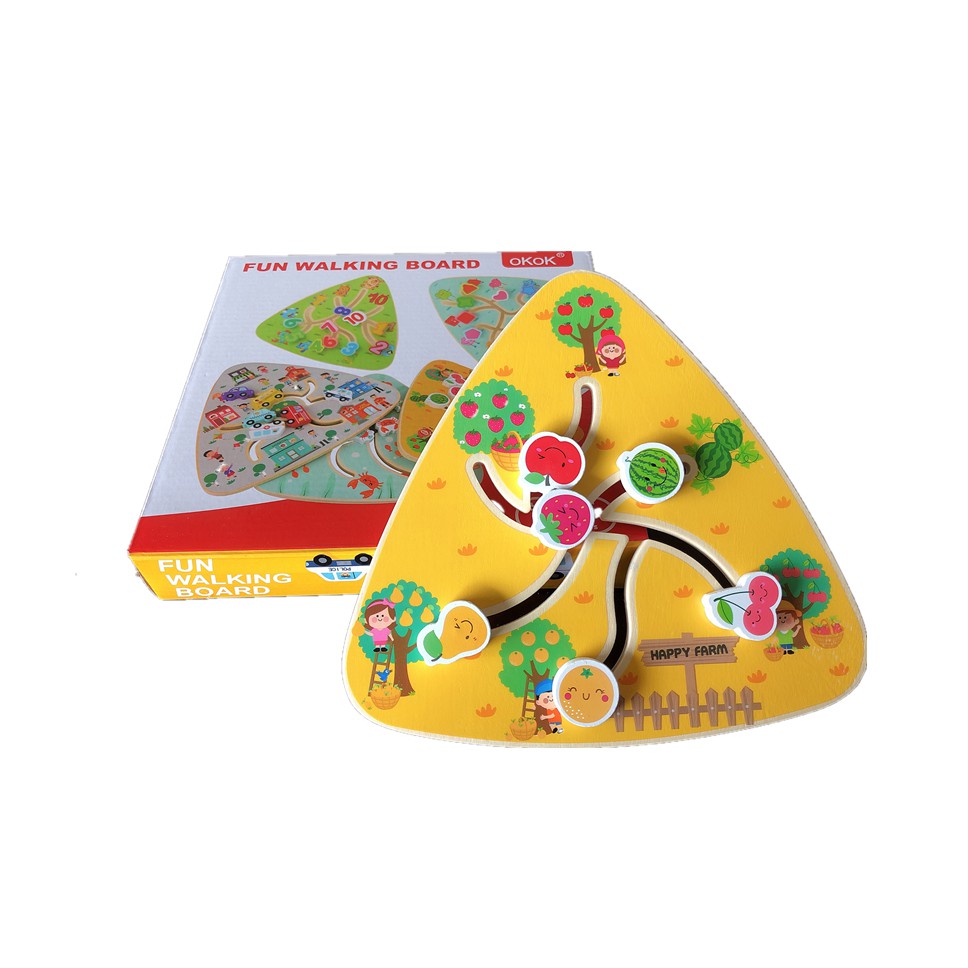 HCH Triangle Fun Walking Board wooden toy | Shopee Philippines