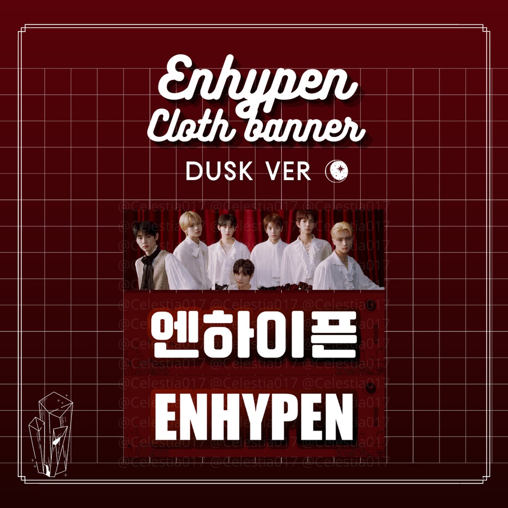 ENHYPEN Cloth Banner/ Slogan Dusk Version | Shopee Philippines