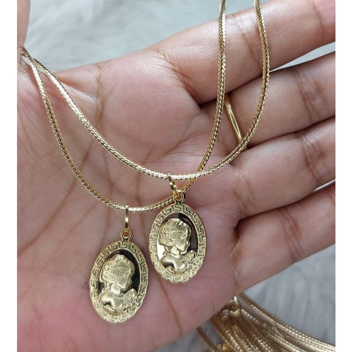 18K Saudi Gold OMEGA CHAINS w/ CAMEO ️ PAWNABLE & COD | Shopee Philippines