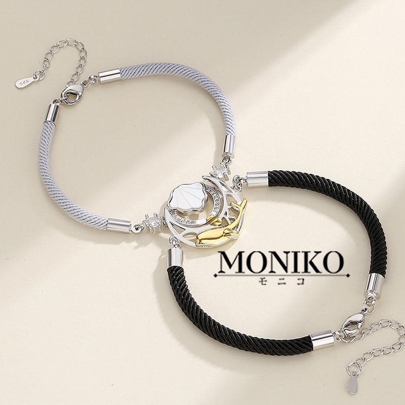 Moniko Original Design Couple Bracelet The Moon And The Whale Leather ...