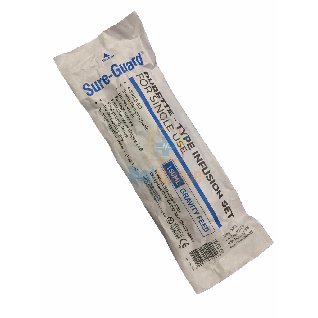 Sure-Guard Burette-Type Infusion Set (150mL)/Soluset | Shopee Philippines