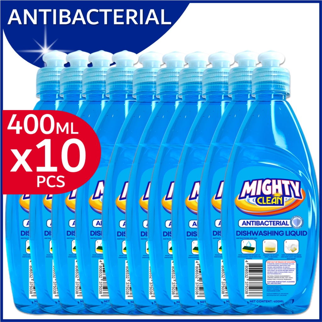 Mighty Clean Dishwashing Liquid Antibacterial 400ml 10PCS BUNDLE PACK ...