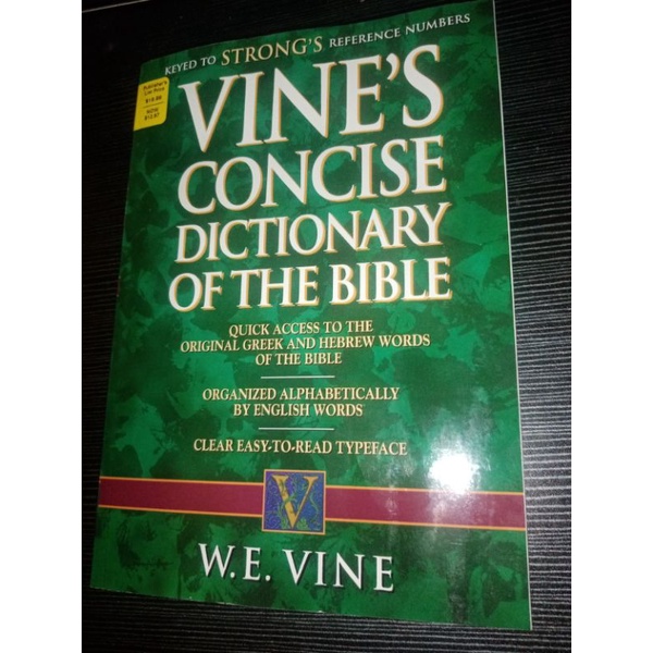 VINE'S CONCISE DICTIONARY OF THE BIBLE | Shopee Philippines