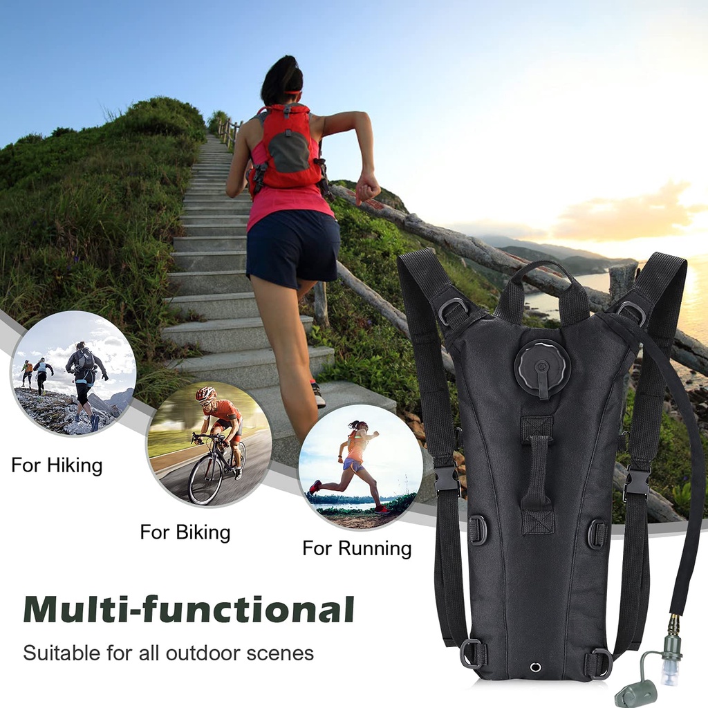 WATER BAG HYDRATION PACK BACKPACK WITH 3 LITER BLADDER | Shopee Philippines