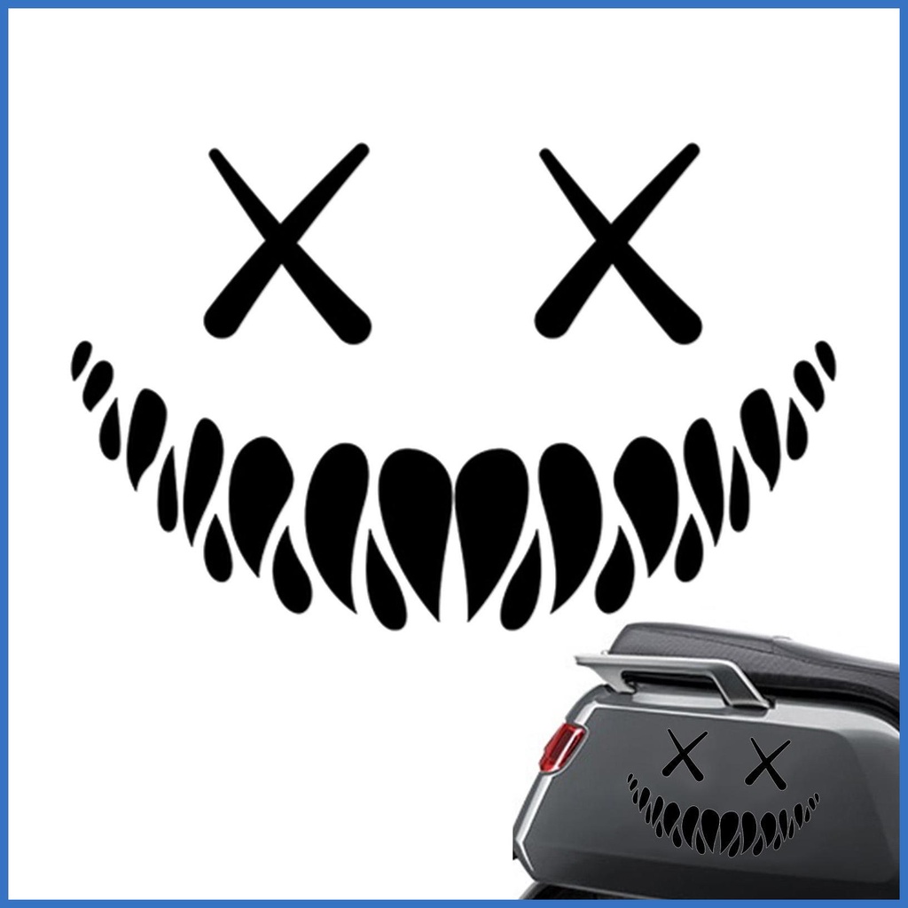 Reflective Car Sticker Cool Car Sticker Reflective Effect Smile Devil ...