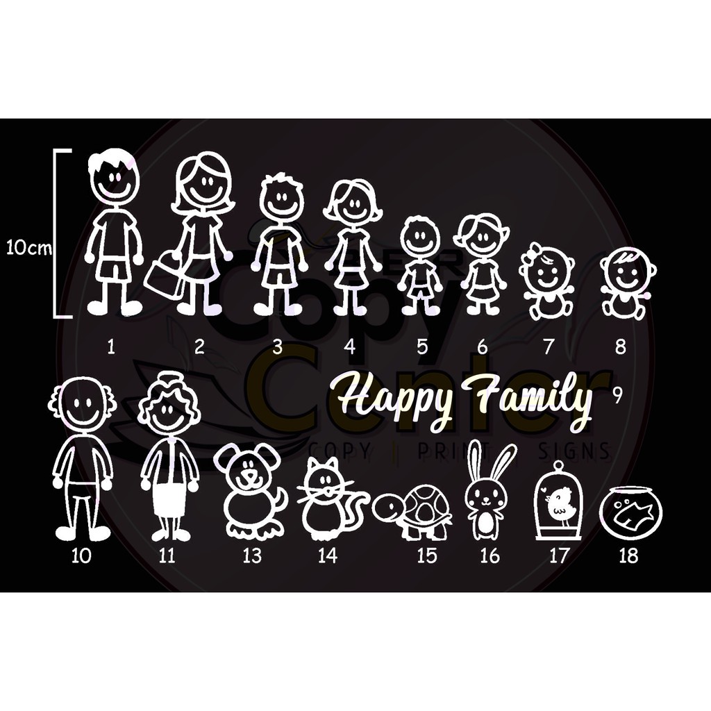 Family decals store
