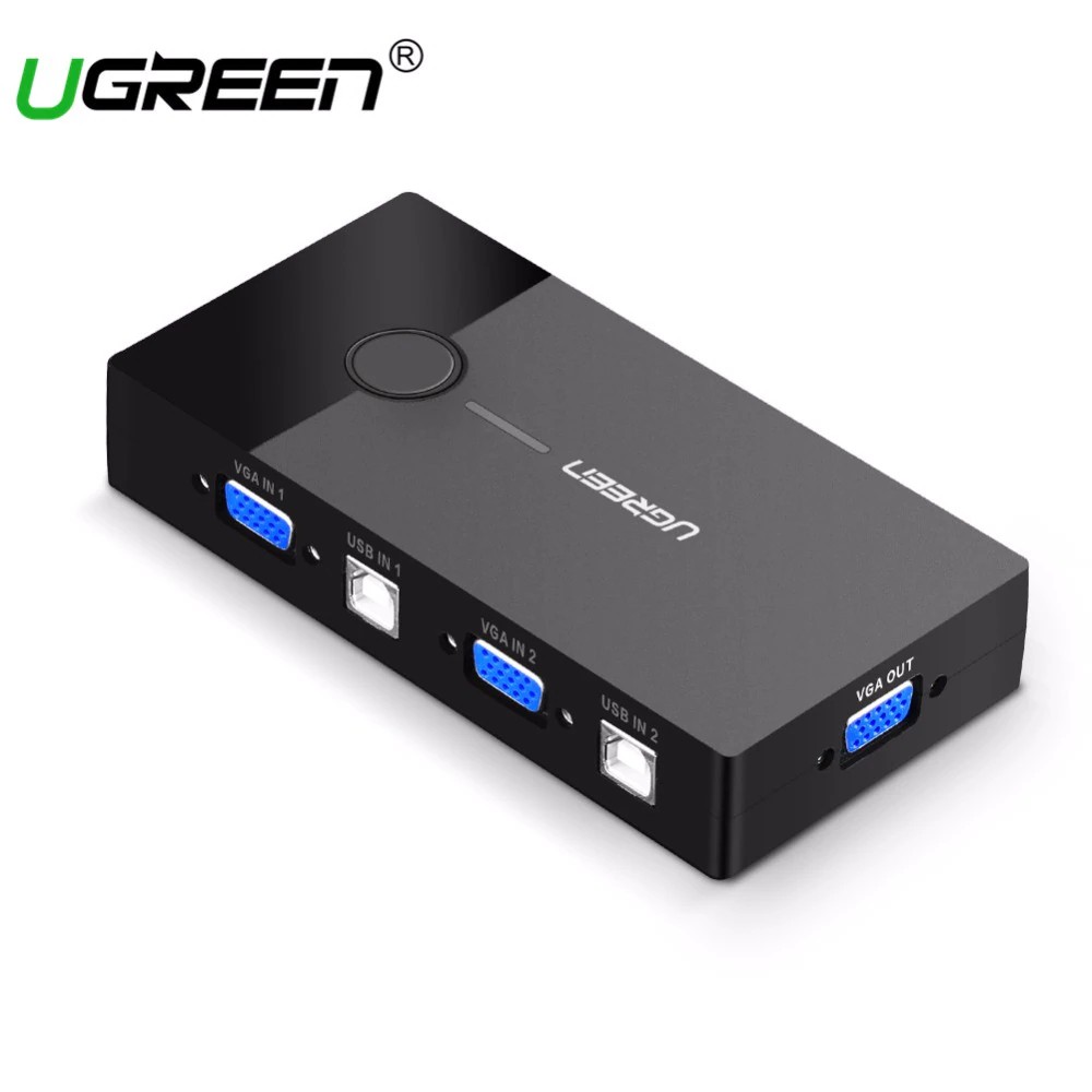 Ugreen KVM Switch 3 Port VGA Splitter Box for Printer Keyboard Mouse ...