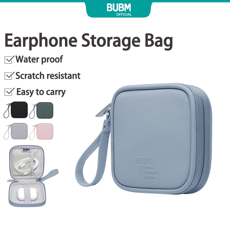 BUBM Portable Earphone Storage Bag Sd Card USB Data Cable Organizer ...