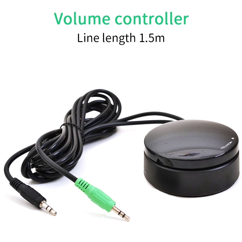 Audio Volume Wired Controller Aux 3.5mm Signal Volume Control by Cable ...