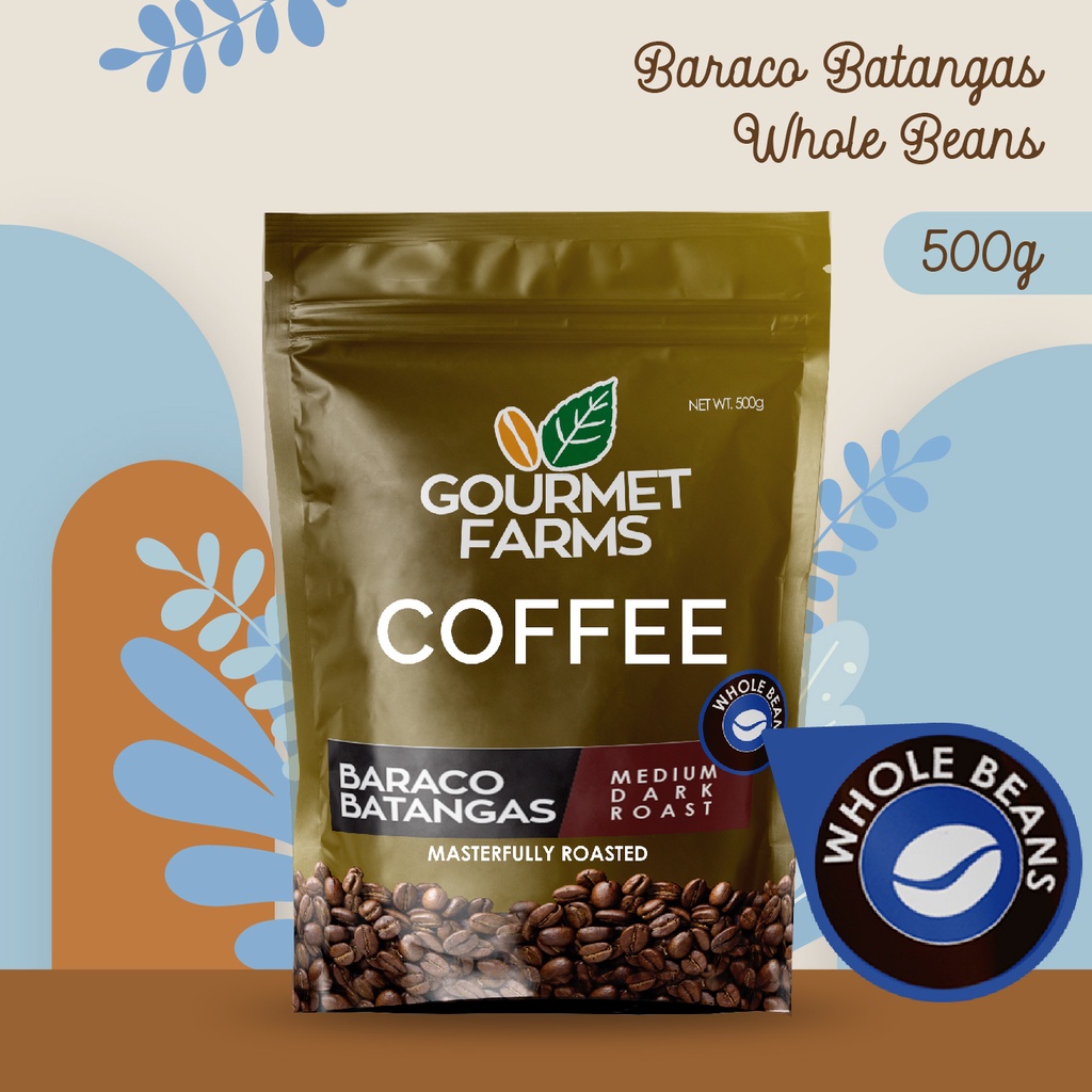 Gourmet Farms Coffee Whole Beans 500g | Shopee Philippines