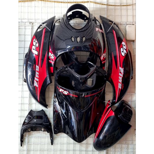 FINO SET FAIRINGS ALL BLACk(GLOSS/MATT) | Shopee Philippines