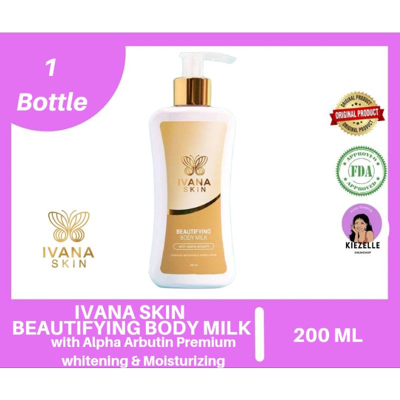 Ivana Skin Beautifying Body Milk Lotion with Alpha arbutin | Shopee ...