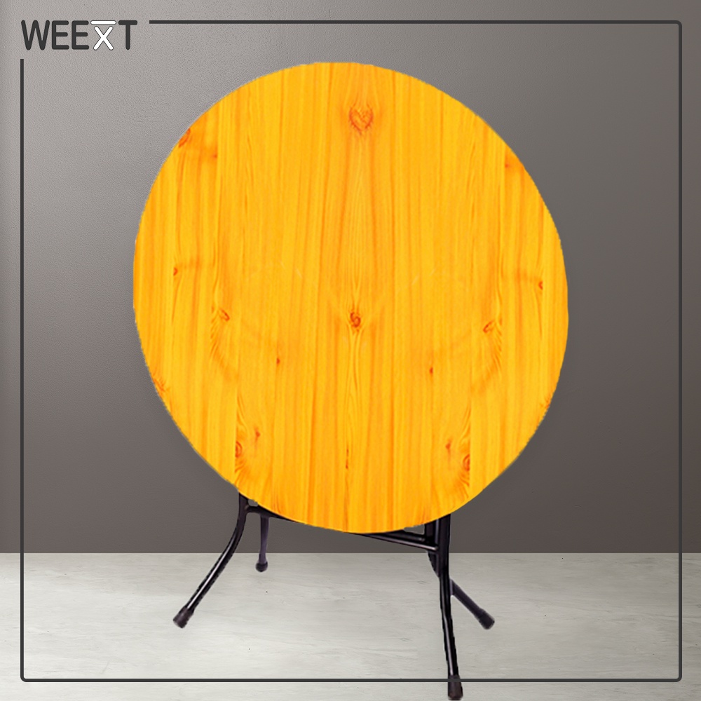 WEEXT Folding Round Dining Table 80cm x 80cm x 107cm Big | Shopee ...