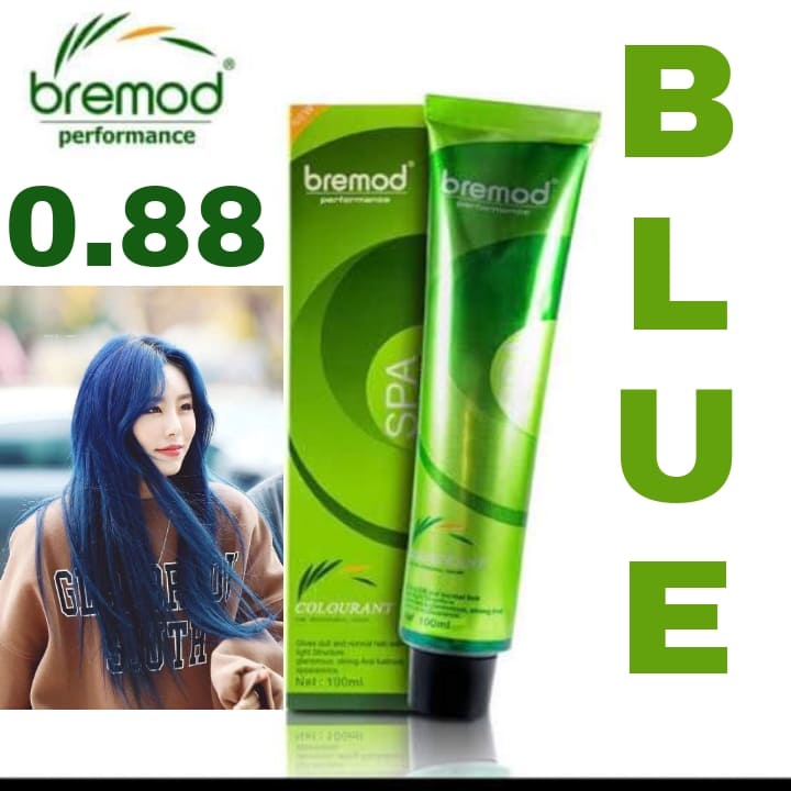 Bremod Performance SPA Hair Color (0.88 BLUE ) 100 ML | Shopee Philippines
