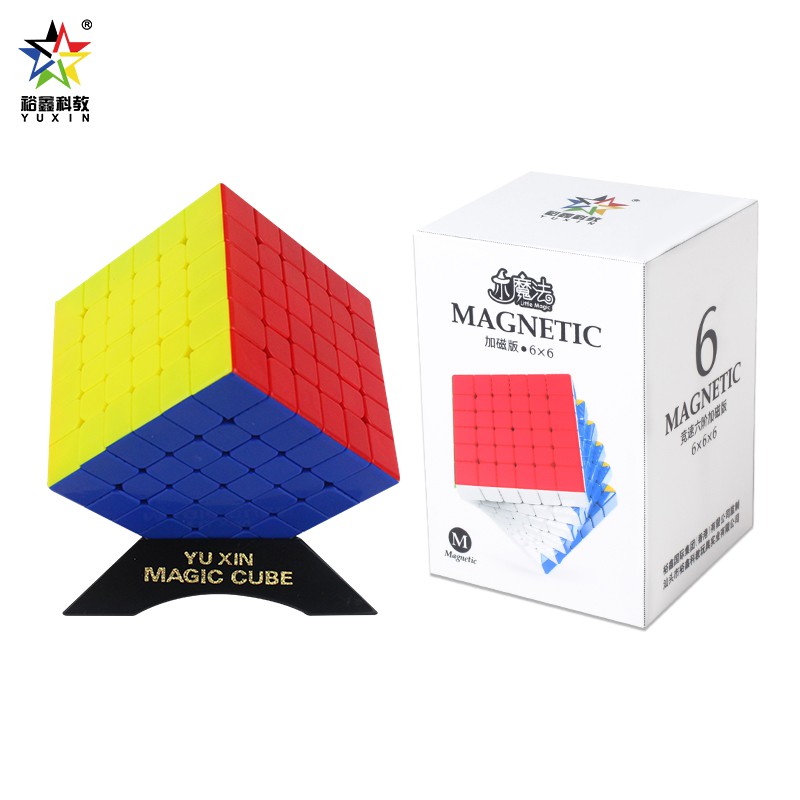 YuXin Little Magic M 6x6 Stickerless Magnetic Cube Puzzle Magnet 6x6x6 ...