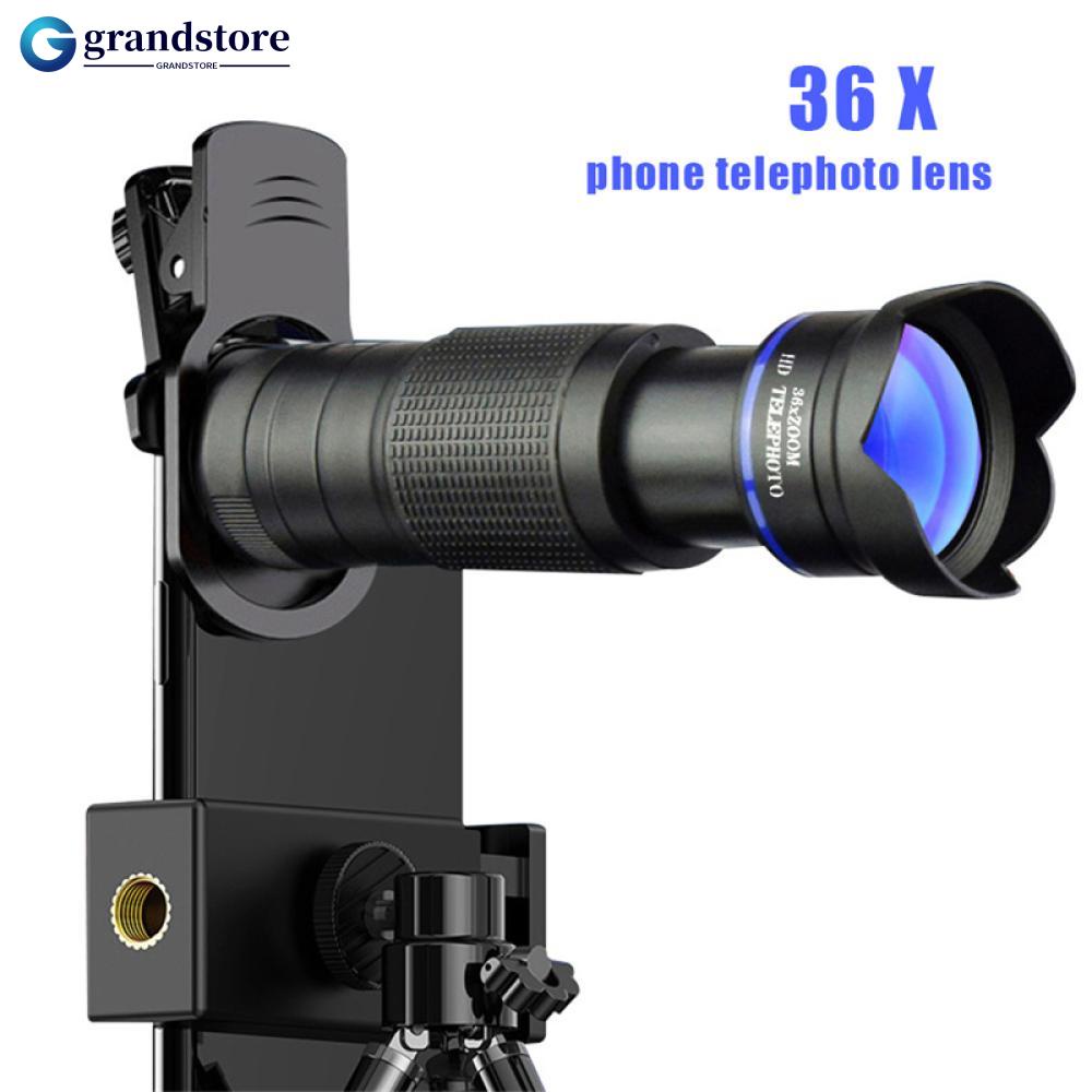 GS Phone Camera Lens 36X Telephoto 4in1 Zoom Macro Fisheye Wide Angel ...