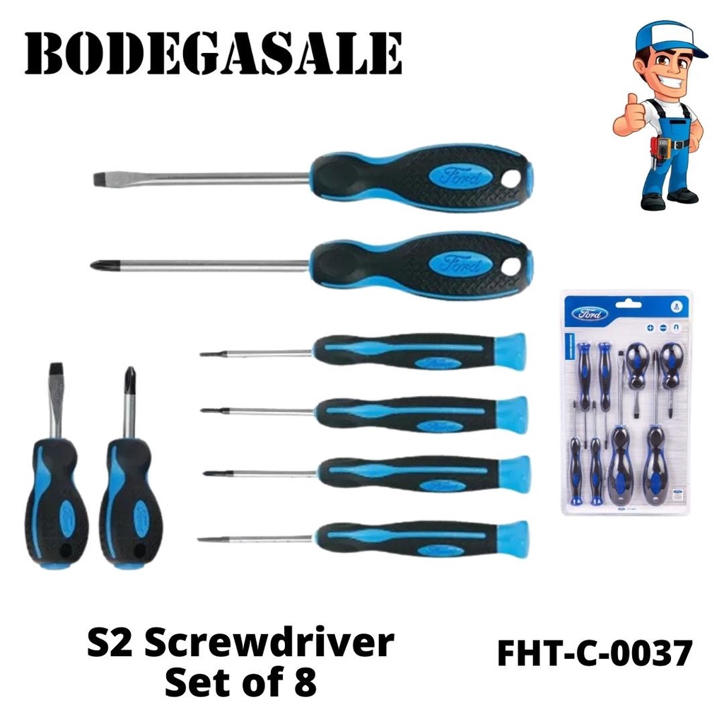 Ford Tools S2 Precision Screwdriver Set, 8 piece, FHT-C-0037 | Shopee ...