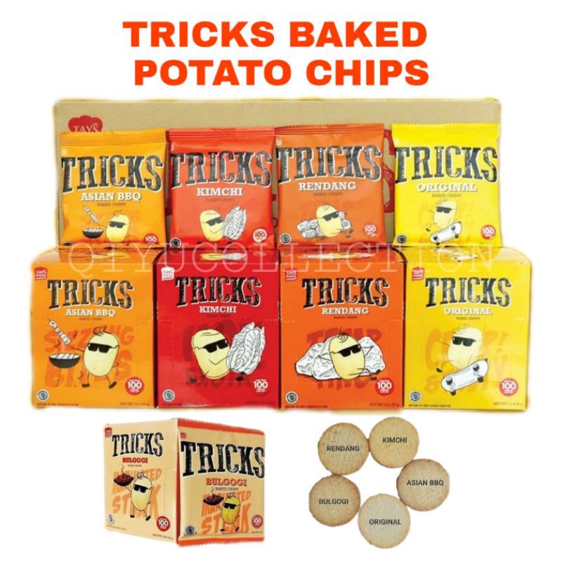 Tricks BAKED POTATO CHIPS POTATO CHIPS POTATO CHIPS | Shopee Philippines