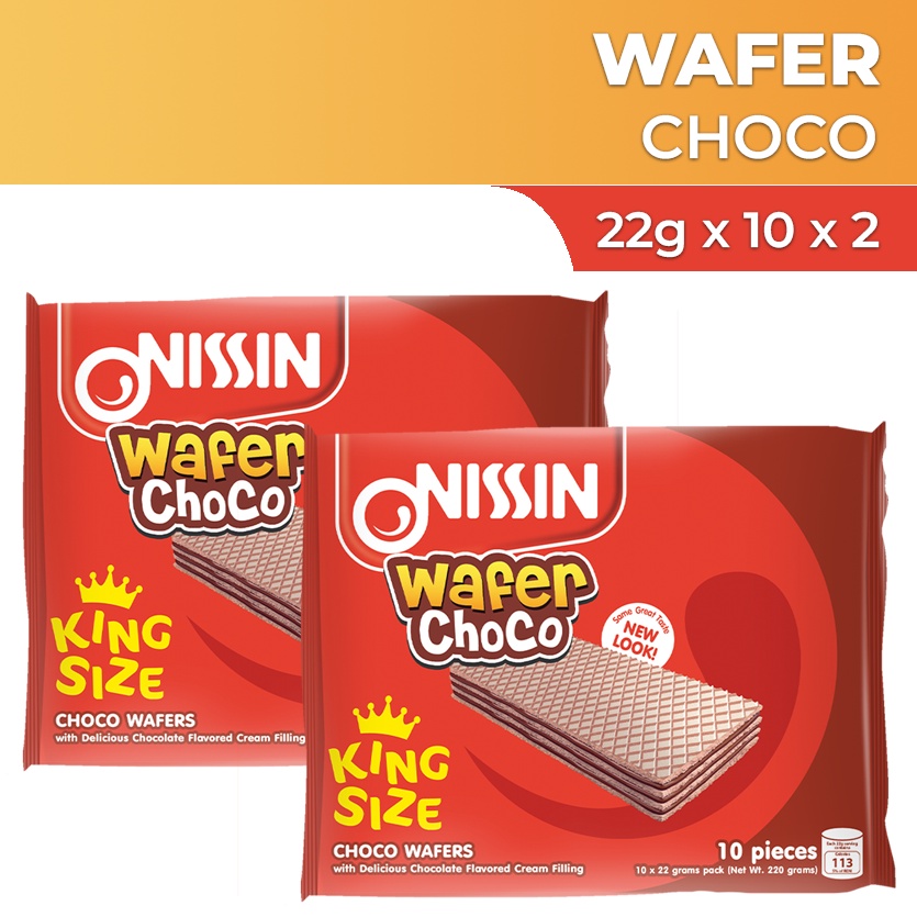 Nissin King Wafer Choco 22g x 10 X 2 | Shopee Philippines
