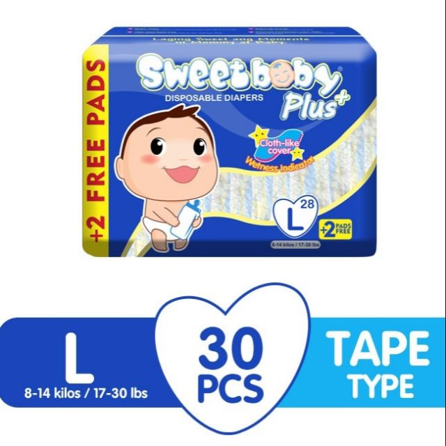 SweetBaby Plus Diaper (Large) | Shopee Philippines