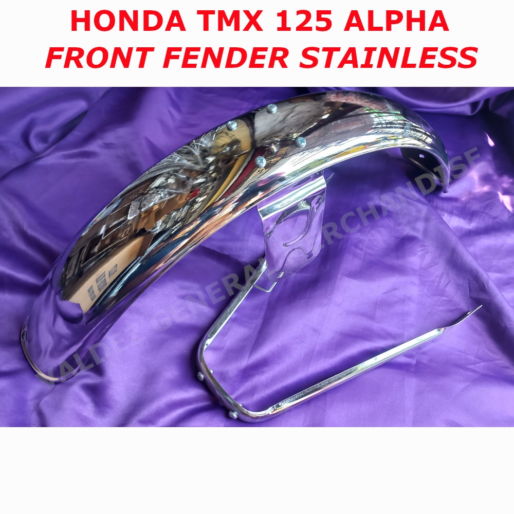 TMX 125 Alpha Front Fender, Tapalodo Harap Stainless ,800 pesos ...