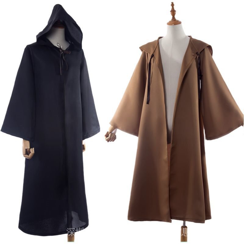 Halloween Star Wars cos Costume Jedi Knight Cloak cosplay Robe Ready ...